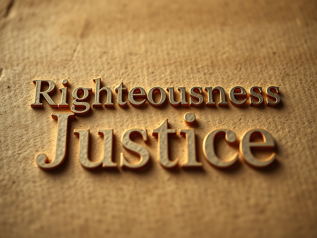 Righteousness and Justice as Moral Guidelines: Reflections on Psalm 89:14